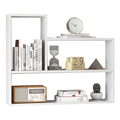 Wall Cabinet Wall Mounted Wall Floating Shelves Item Storage Locker Living Room Decorative Wall Cabinet Bookshelf Above Student Desk Sofa Background Wall Shelf (Color : White, Size : 60 * 20 * 65cm)