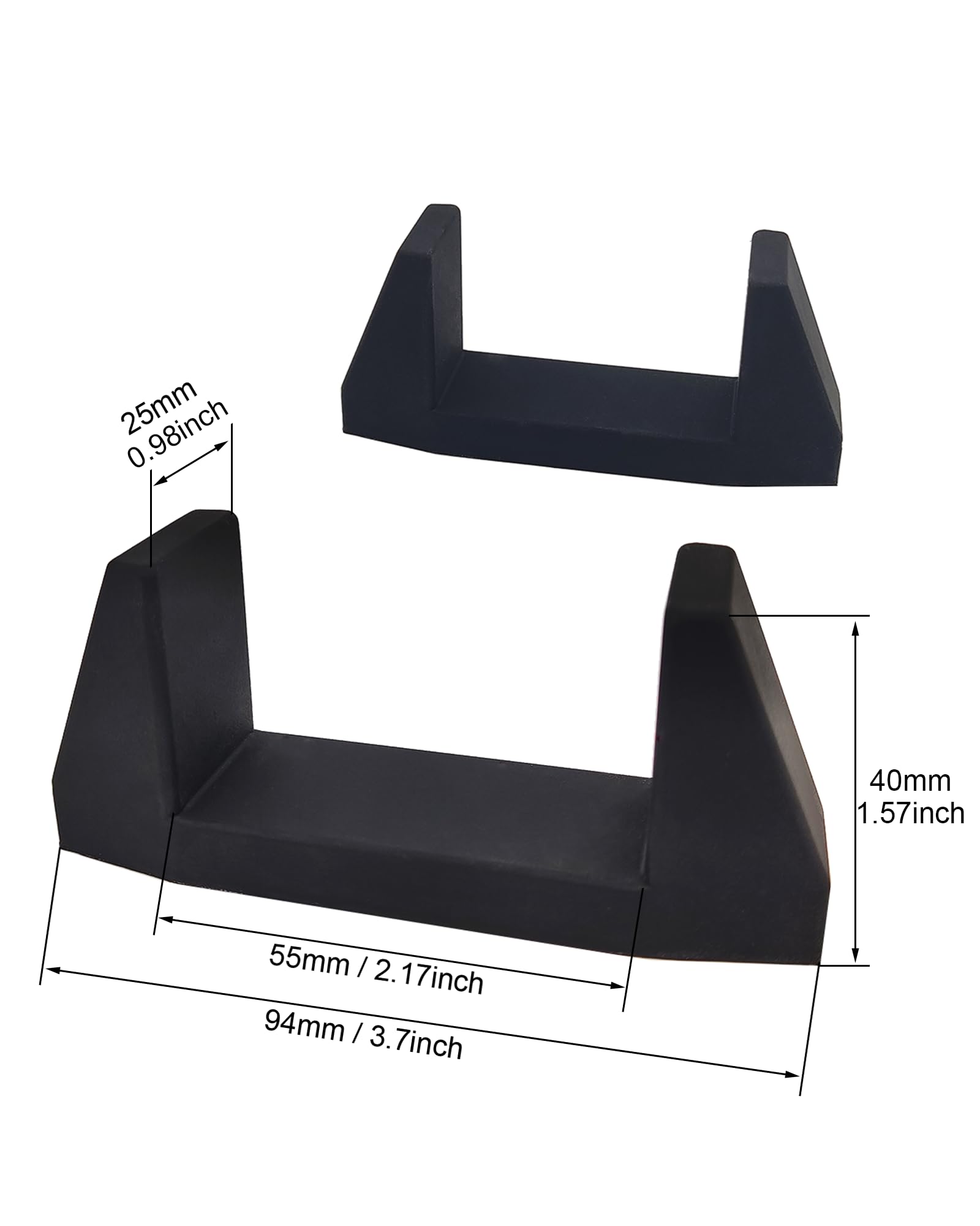 XM&QY Vertical Stand for PS4 Pro PlayStation 4 Pro Silicone Feet Stand Steady Base Mouse Non-Slip Enough Space for Cooling, Black