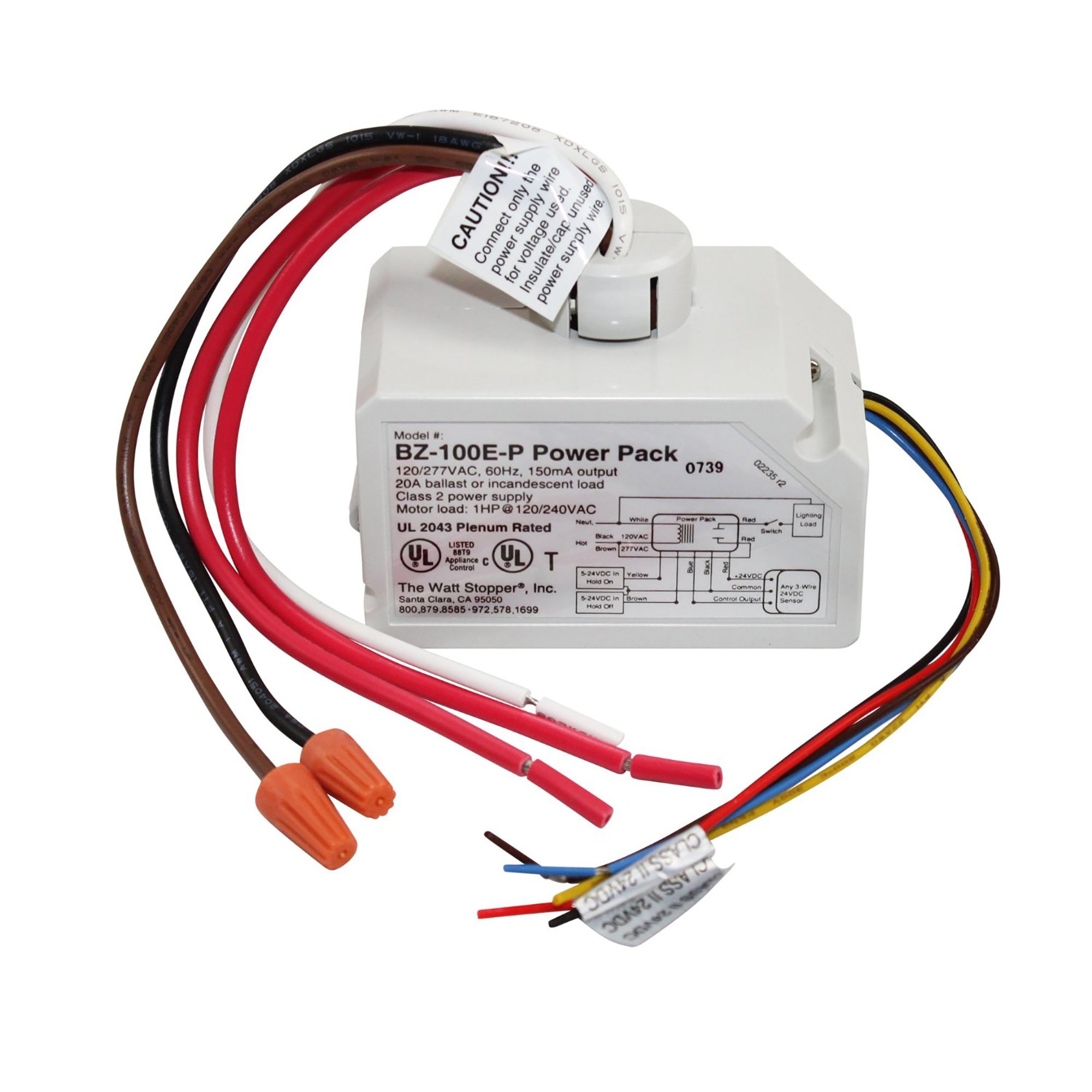 Watt Stopper BZ-100E-P Power Pack Occupancy Sensor 120/277 VAC 60Hz Dual Voltage