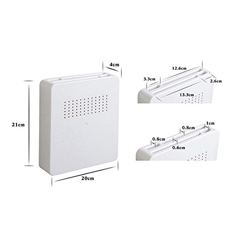 Vpang Plastic Kitchen Knife Storage Block Wall Mounted Knife Holder Storage Rack Shelf 4 Slot