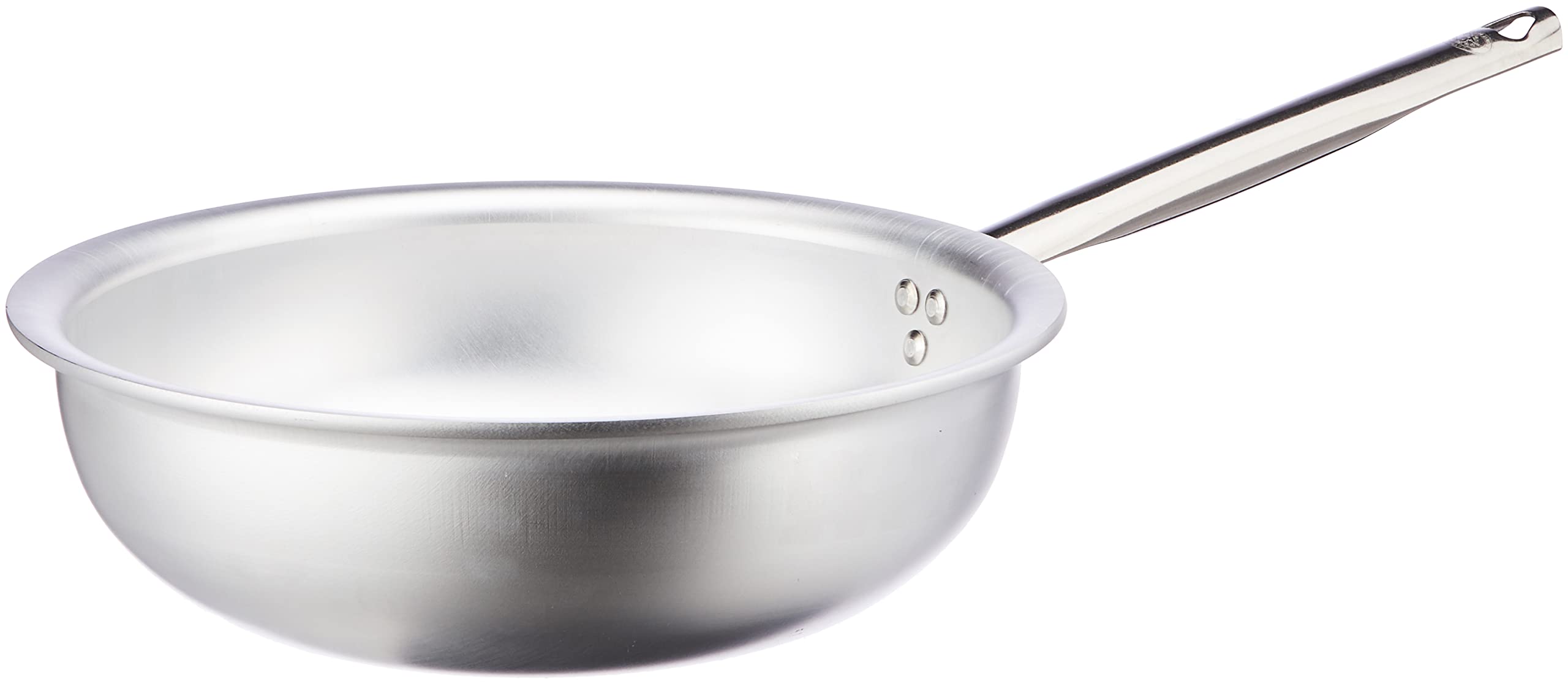 Pentole Agnelli Professional Aluminum Line Mantecare Frying Pan 5 mm Radiant, 28 cm, Silver