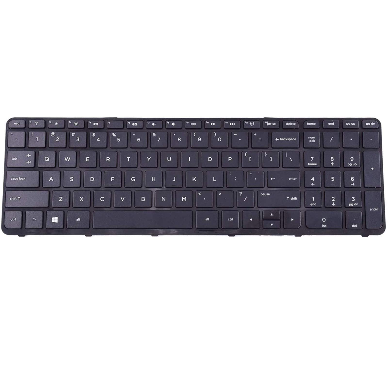 SUNMALL Mate Laptop Keyboard with Frame Compatible with HP Pavilio 15-f 15-g 15-r 15-e 15-f387wm 15-d035dx 15-f233wm 15-f272wm 15-f010wm 15-n290nr 15-e 15-f222wm 15-f271wm US Layout