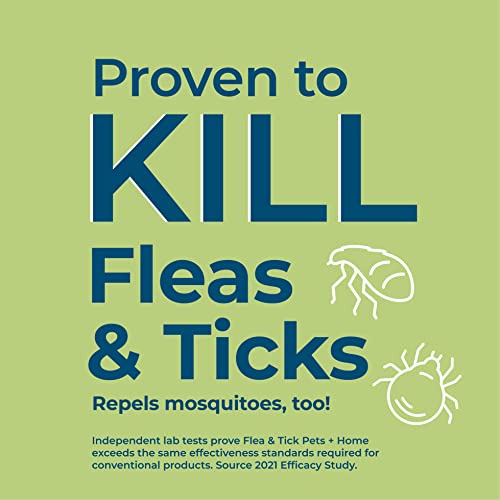Wondercide - Flea, Tick & Mosquito Spray for Dogs, Cats, and Home - Flea and Tick Killer, Control, Prevention, Treatment - with Natural Essential Oils - Pet and Family Safe - Lemongrass 16 oz