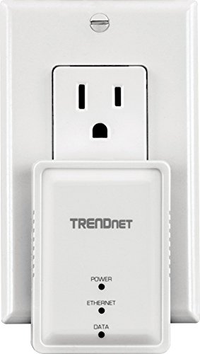 TRENDnet Powerline 500 AV Nano Adapter, TPL-406E, Includes 1 x TPL-406E Adapter, Cross Compatible with Powerline 600/500/200,Windows 10, 8.1, 8, 7, Vista, XP, Ethernet Port, Plug & Play Install White