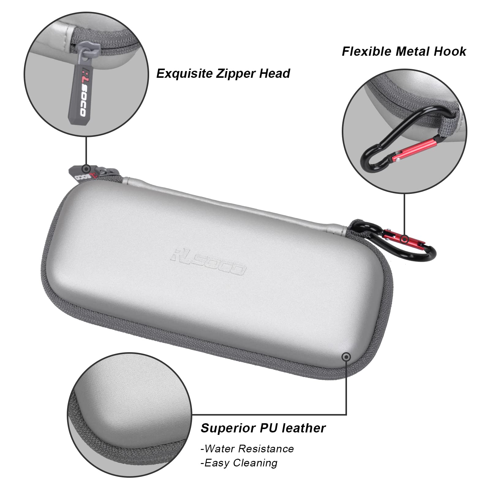 RLSOCO Case for Merkur Futur 23C/33C/34C/37C/38C Razor & works with Schick Razor