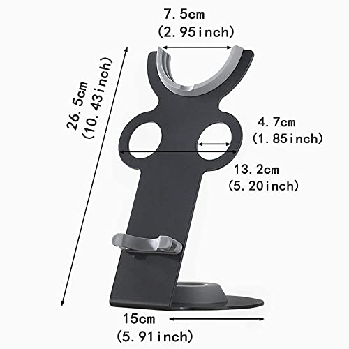 Stand Holder for Dyson Supersonic Hair Dryer Diffuser Nozzles, Magnetic Desktop Bracket Anti-Scratch Storage Organizer Space Saving for Bathroom Bedroom Hair Salon