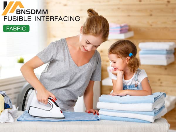 Fusible Interfacing,39 inches x 2.2 yards(1m x2m) Interfacing for Sewing,Cover The needlepoint stitches on The back of Stitch and Zip projects,Fused Beautifully with The Iron