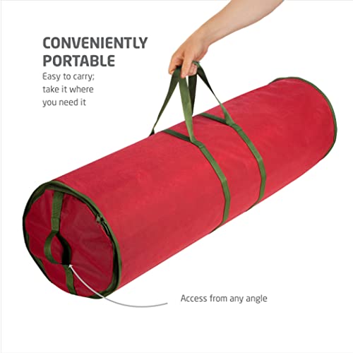 ZOBER Wrapping Paper Storage Containers - 40 Inch Gift Wrapping Organizer Storage - Fits 20 Standard Rolls of Wrapping Paper - Breathable Fabric, Waterproof