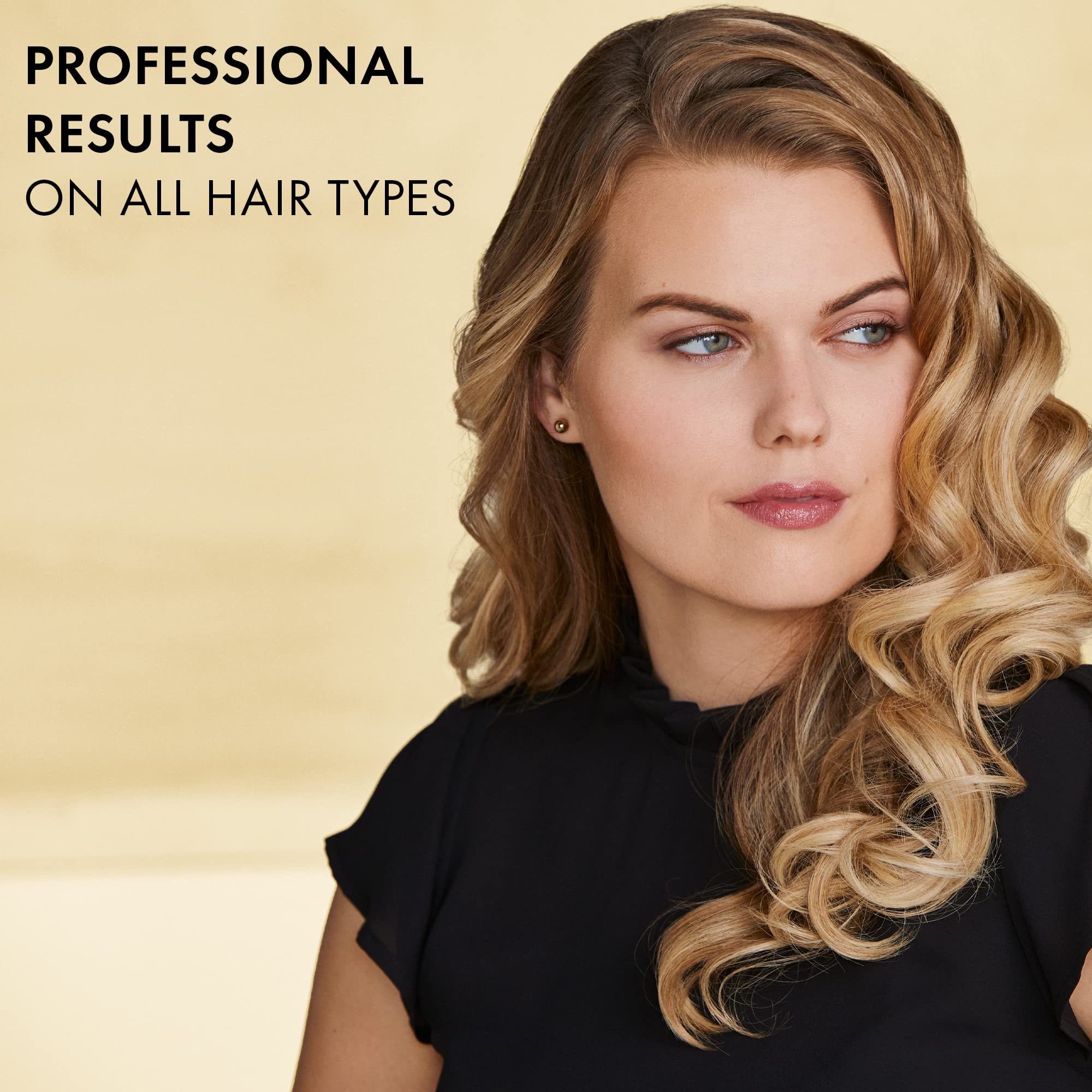 Hot Tools Pro Artist 24K Gold Curlbar Curling Wand Set | Long Lasting, Defined Curls (3/4, 1, 1¼, & 1½ in)