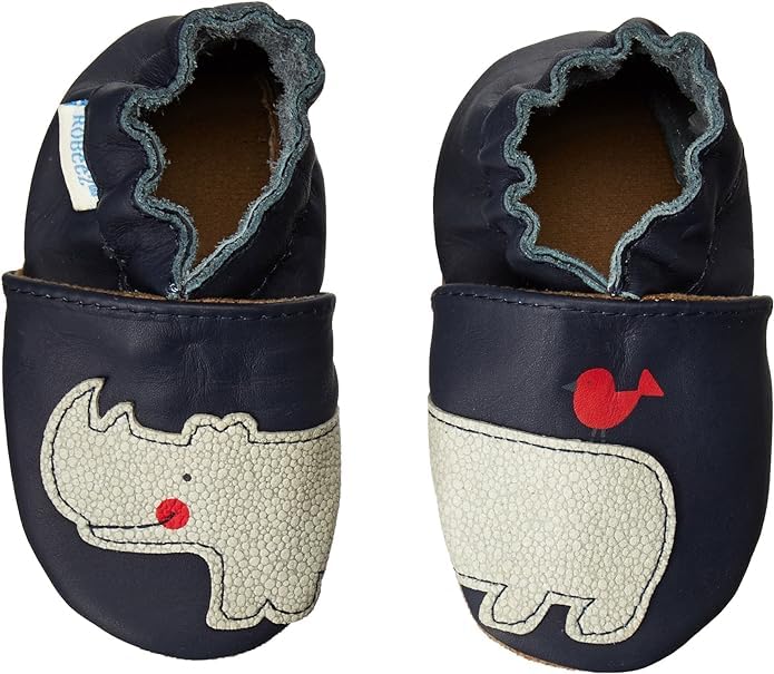 Robeez Friends Wrap Around Crib Shoe (Infant/Toddler),Navy,12-18 Months M US