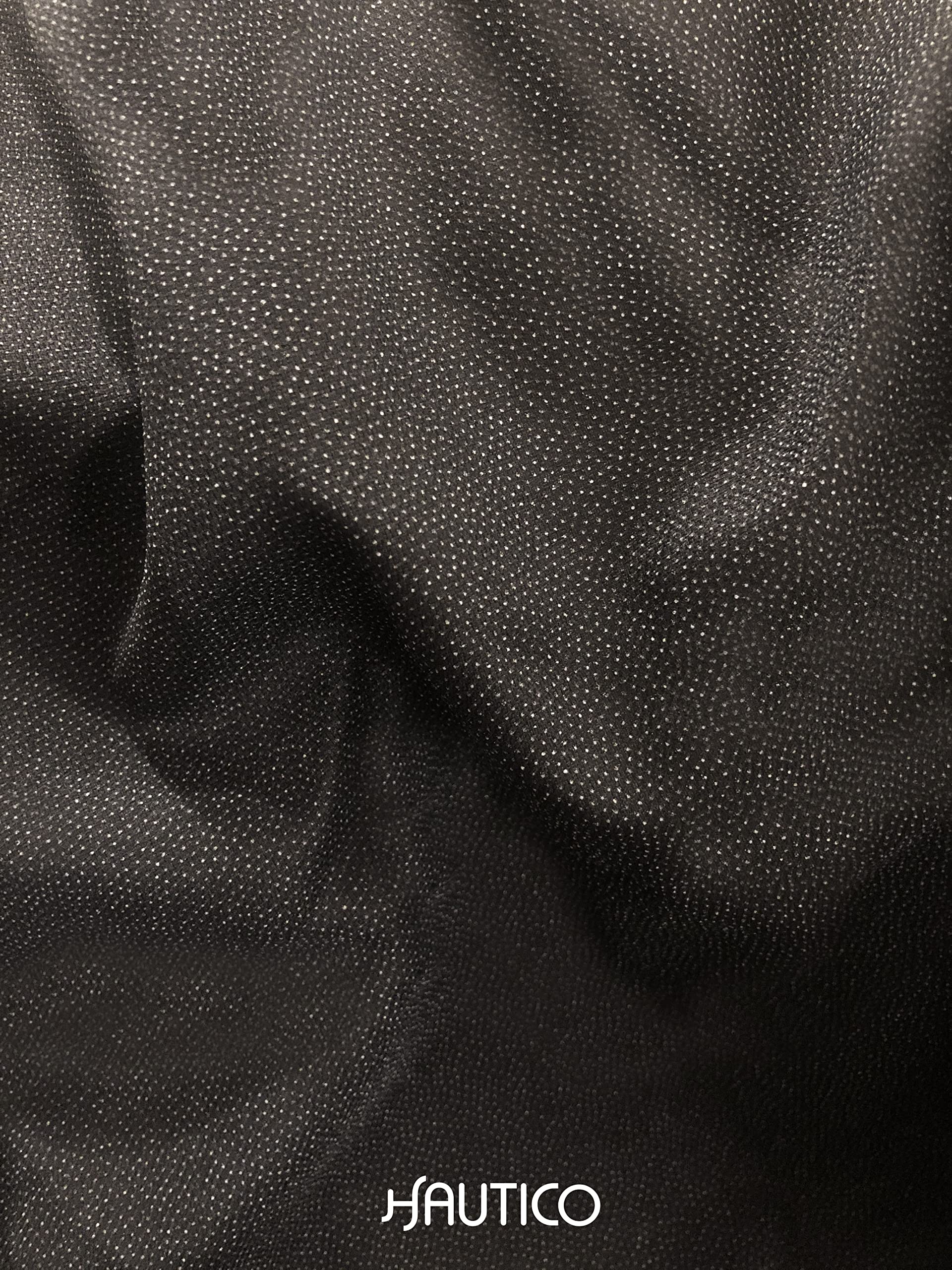 Fusible Interfacing, Medium Weight,10 yards, Black, 60'' Wide, Woven, Iron On, Interfacing for Fashion Design, All Purpose