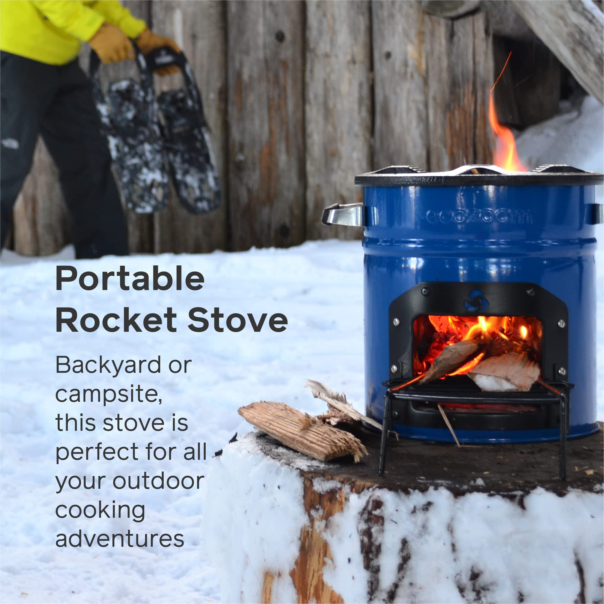 EcoZoom Rocket Stove Heavy Duty Portable Camp Stove for Outdoor Cooking, Dura (Wood Only)