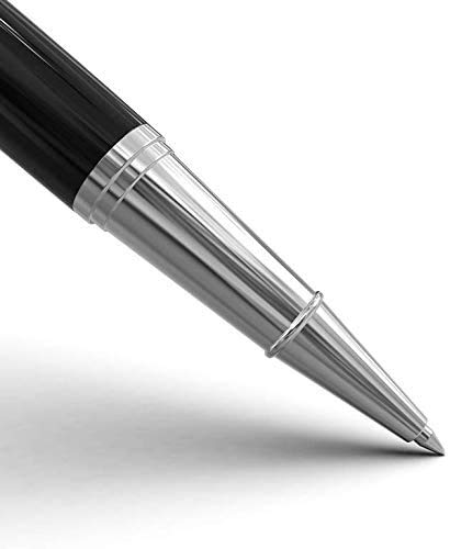 Wordsworth & Black Gel Rollerball Pen [Black Chrome], Journaling, Note-Taking, Business, Professional, Executive Writing Pens; Perfect Roller Ball Pen Gift for Men and Women