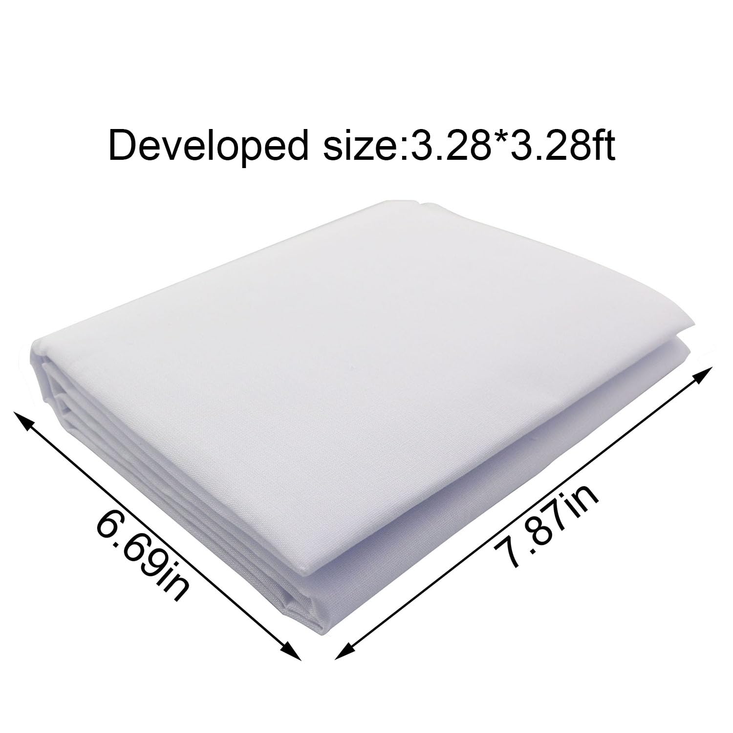XGNG White T-Shirt Blouses Dress Collars DIY Craft Supplies Woven Cotton Iron-On Fusible Interfacing