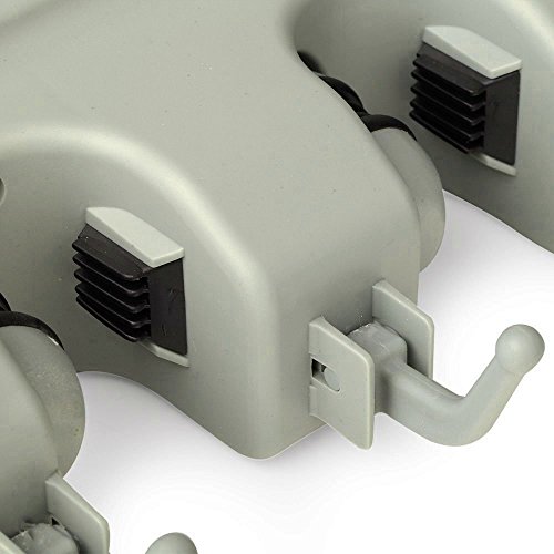 This Good Rate Mop and Broom Holder, Wall Mounted Garden Tool Storage Tool Rack Storage & Organization for Your Home, Closet, Garage and Shed (3Hole 4hanging)