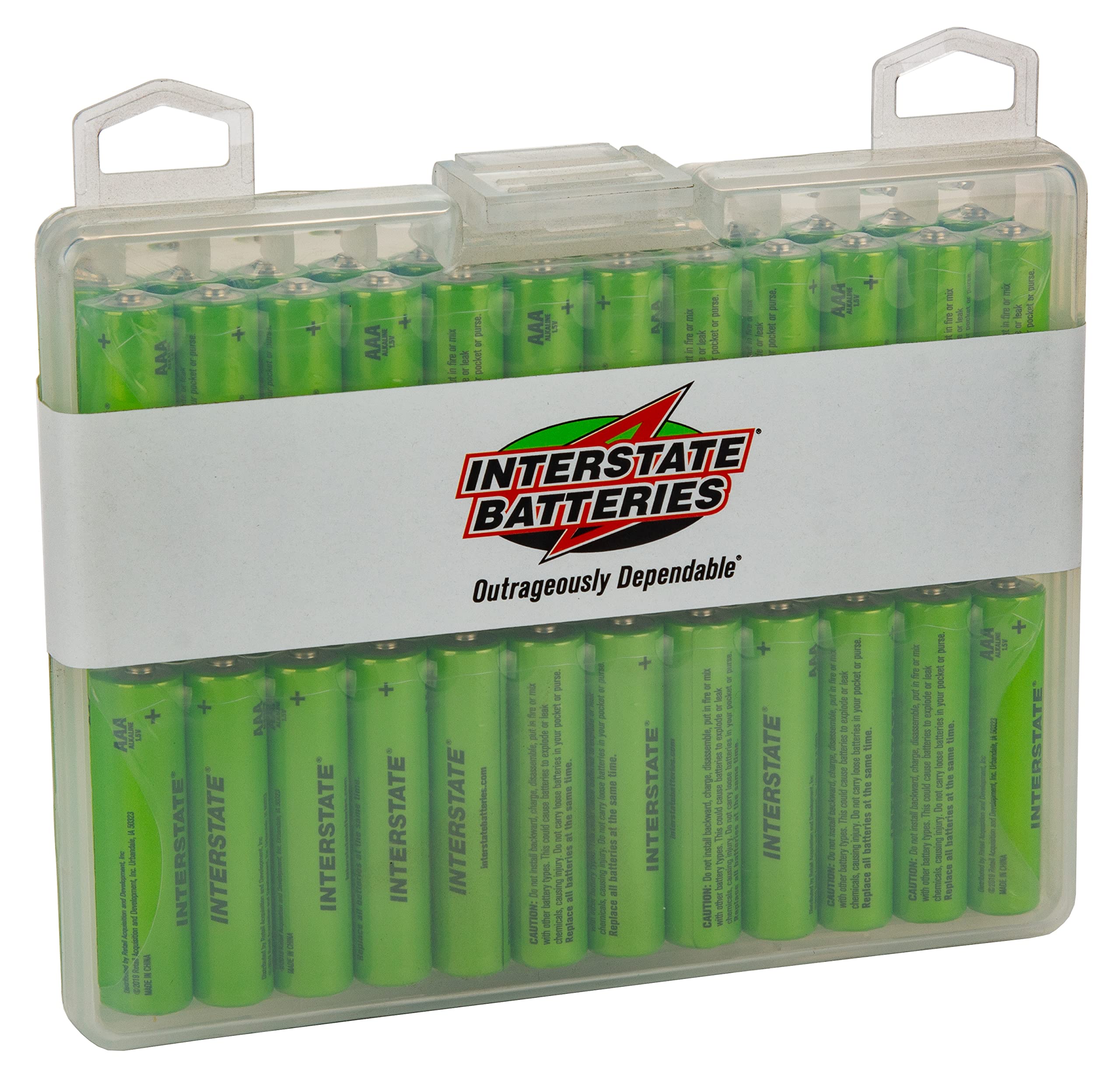 Interstate Batteries AAA Alkaline Battery (48 Pack) All-Purpose 1.5V High Performance Battery - Workaholic (DRY7002)