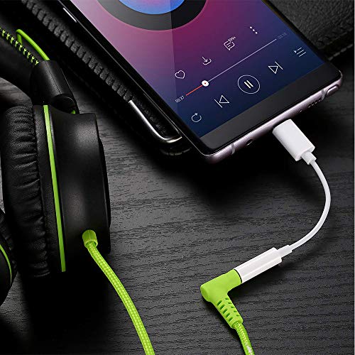 Type C to 3.5mm Aux Cable JIMAT USB C to 3.5mm Jack Audio Female Compatible for Pixel Pad P20 Pro Mate 20 Pro OnePlus Xiami Stereo Microphone Noise Cancelling Headphones Jack Converter