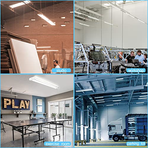THKSGOD Linkable LED Shop Light 4ft,5000K Daylight White,led Shop Light for Garage 4500LM Super Bright,Shop Light for Workshop