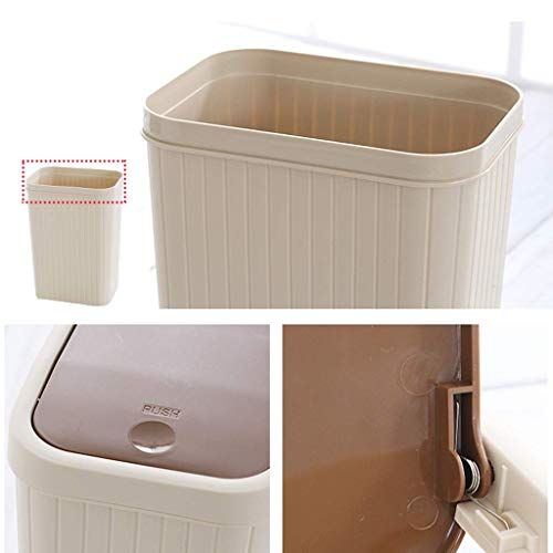TJLMZ Commercial Slim Trash Can, No Handle,Stylish and Durable (Color : B)