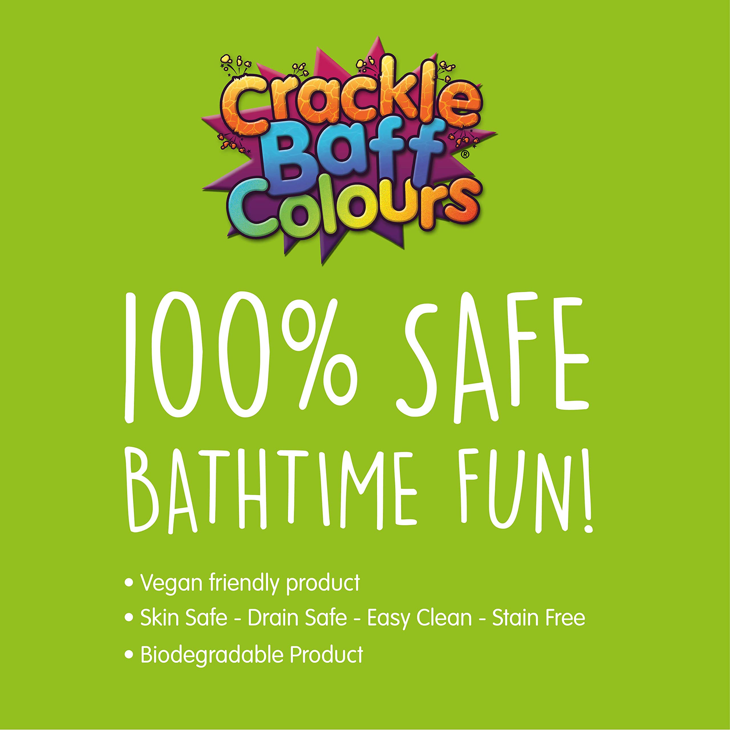 Zimpli Kids Crackle Baff Colours, 6 Bath Pack, Magically Makes Your Water Crackle, Pop & Change Colour, Multi-Sensory Play Activity, Educational & Learning Toy, Ideal Pocket Money Gift