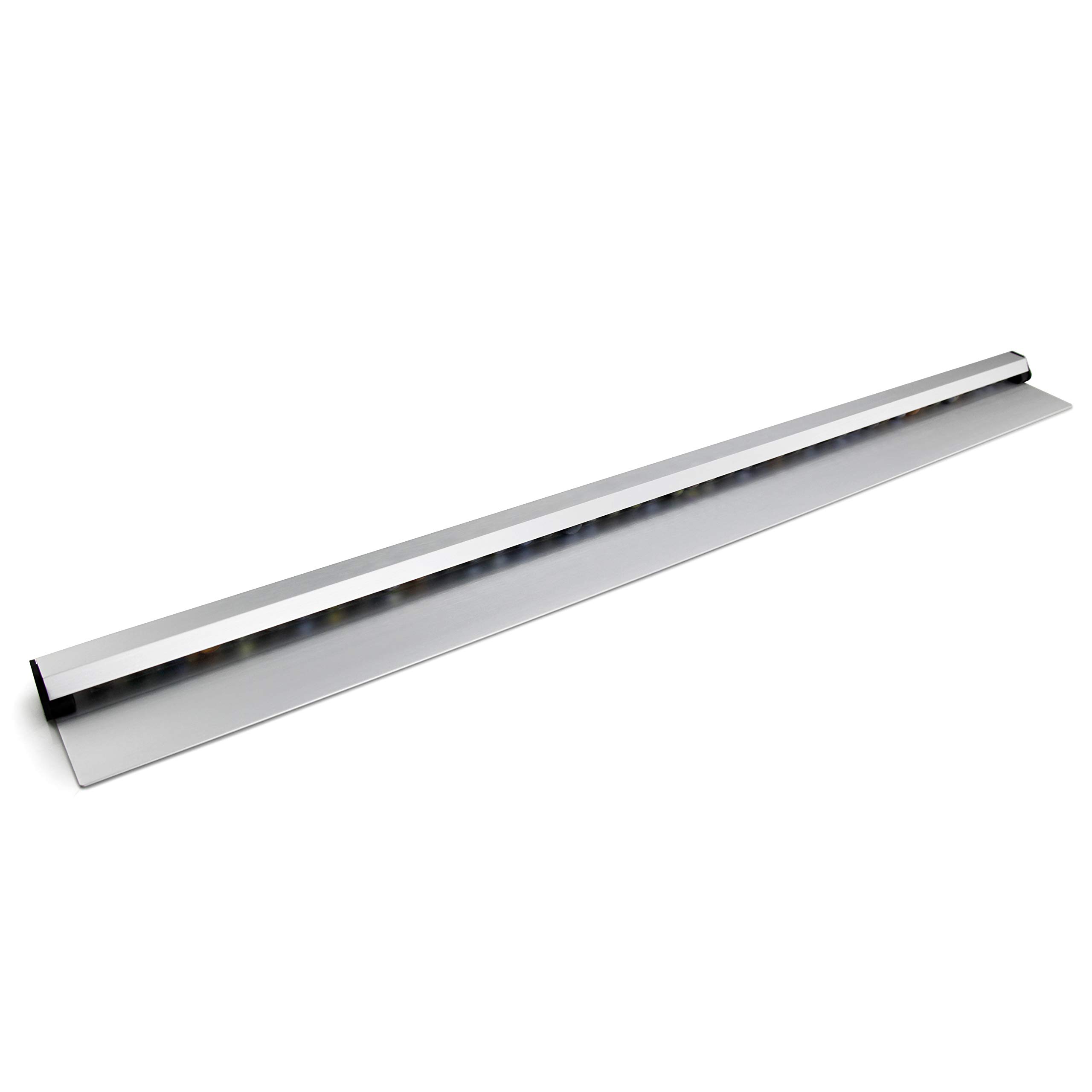 New Star 23923 Anodized Aluminum Slide Check Rack, 36-Inch, Silver