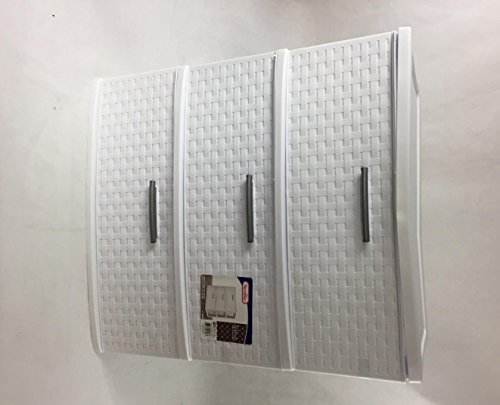 Sterilite 3-Drawer Wide Weave Tower, White (1) (1)
