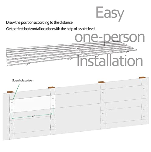 TPSHKE 2 Pack 36in x 15.7in Garage Wall Shelving, 700 lbs Heavy Duty Wall Mounted Floating Shelves, 6 ft