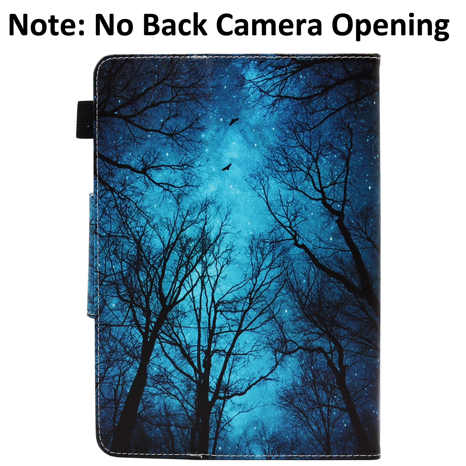 Universal 7 8 Inch Android Tablet Case, Nannxiebky Multi-Angle Viewing Stand PU Leather Wallet Tablet Case Cover for 7 8 Inch and More 7" - 8.5" Tablet, Bird Flower