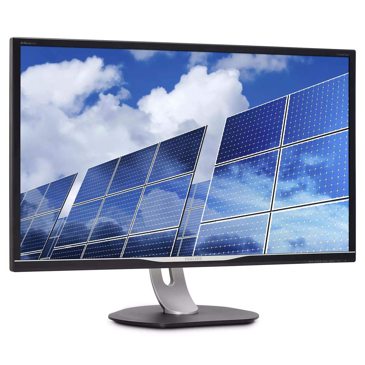 PHILIPS 328B6QJEB 32" Monitor, Quad HD 2K, IPS 128% sRGB, Speakers, USB hub, MultiView, Height Adjustable, VESA, 4Yr Advance Replacement Warranty, Black