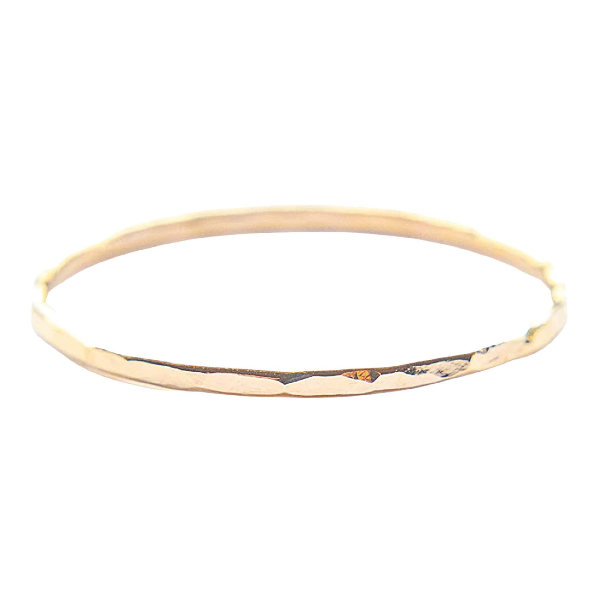 Hammered Gold Ring, Gold Stacking Rings, Minimalist Rings, Skinny Rings for Women (7, Gold Fill)