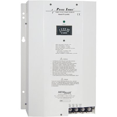 Newmar Batt Chgr, Phase 3, 24V 45A, 3 Bank