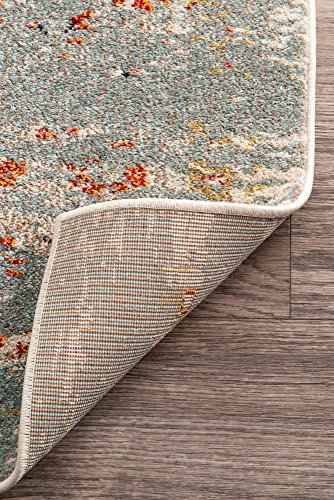nuLOOM Sarita Distressed Persian Area Rug, 7' 10" x 11', Grey
