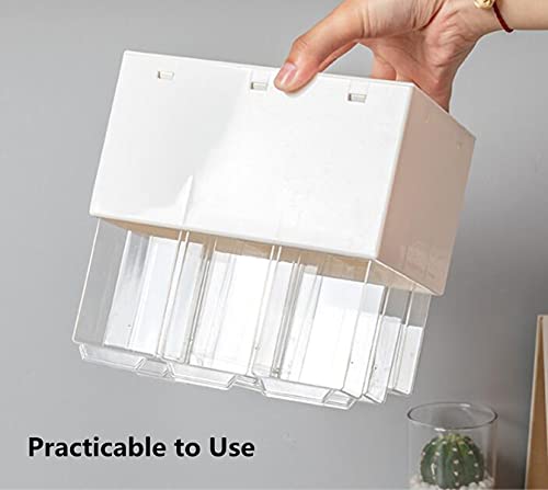 ReachTop Desk Craft Organizer Storage with Removable Mini 9 Drawers Holder for Office Home Collection Caddy Small Belongings Art Craft, Wall Mounted, White