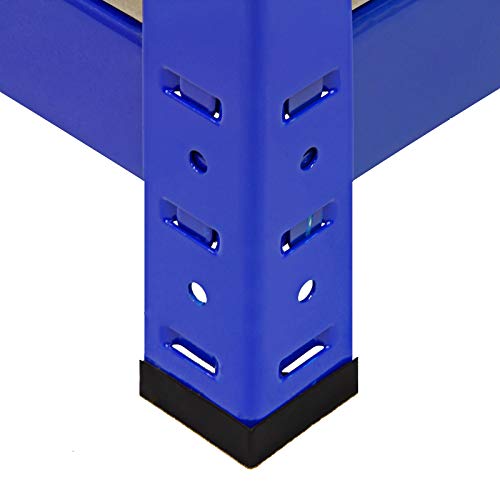 YouseaHome Heavy Duty Wide Size Garage Shelving Storage Shelves, 5-Tier Adjustable Metal Shelving Unit Utility Rack Shelves Multipurpose Shelf, Warehouse Basement,Blue,148H x 70W x 30D