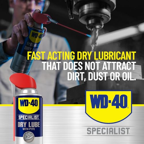 WD-40 Specialist Dry Lube with SMART STRAW SPRAYS 2 WAYS, 10 OZ
