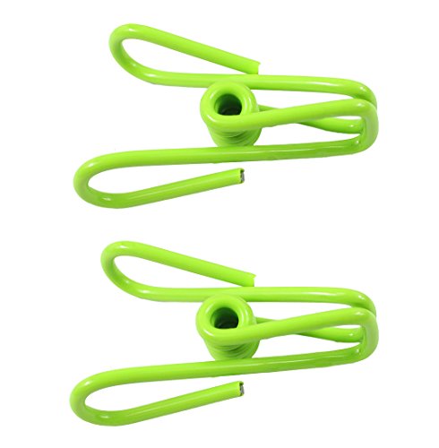 Xiaoyu 2 Inch Muti-Purpose Clothesline Clips Steel Wire Cord Clips Pins Utility Clips for Home/Office, Pack of 50