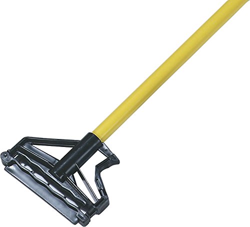 SPARTA 4166404 Spectrum Fiberglass Mop Handle With Quik-Release For Cleaning, Commercial, Residential, 60 Inches, Yellow
