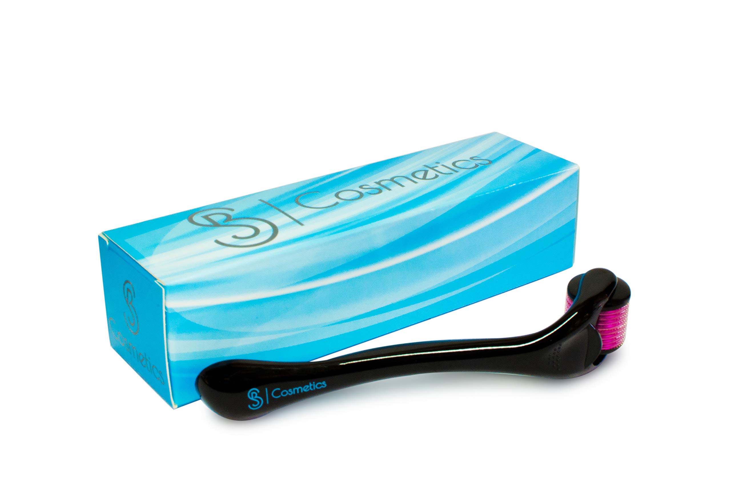 SB Cosmetics- Derma Roller-Best Premium Beard Face Scalp & Body Cosmetic Micro Needle Skin Care Beauty System .25mm 540 Titanium Reusable