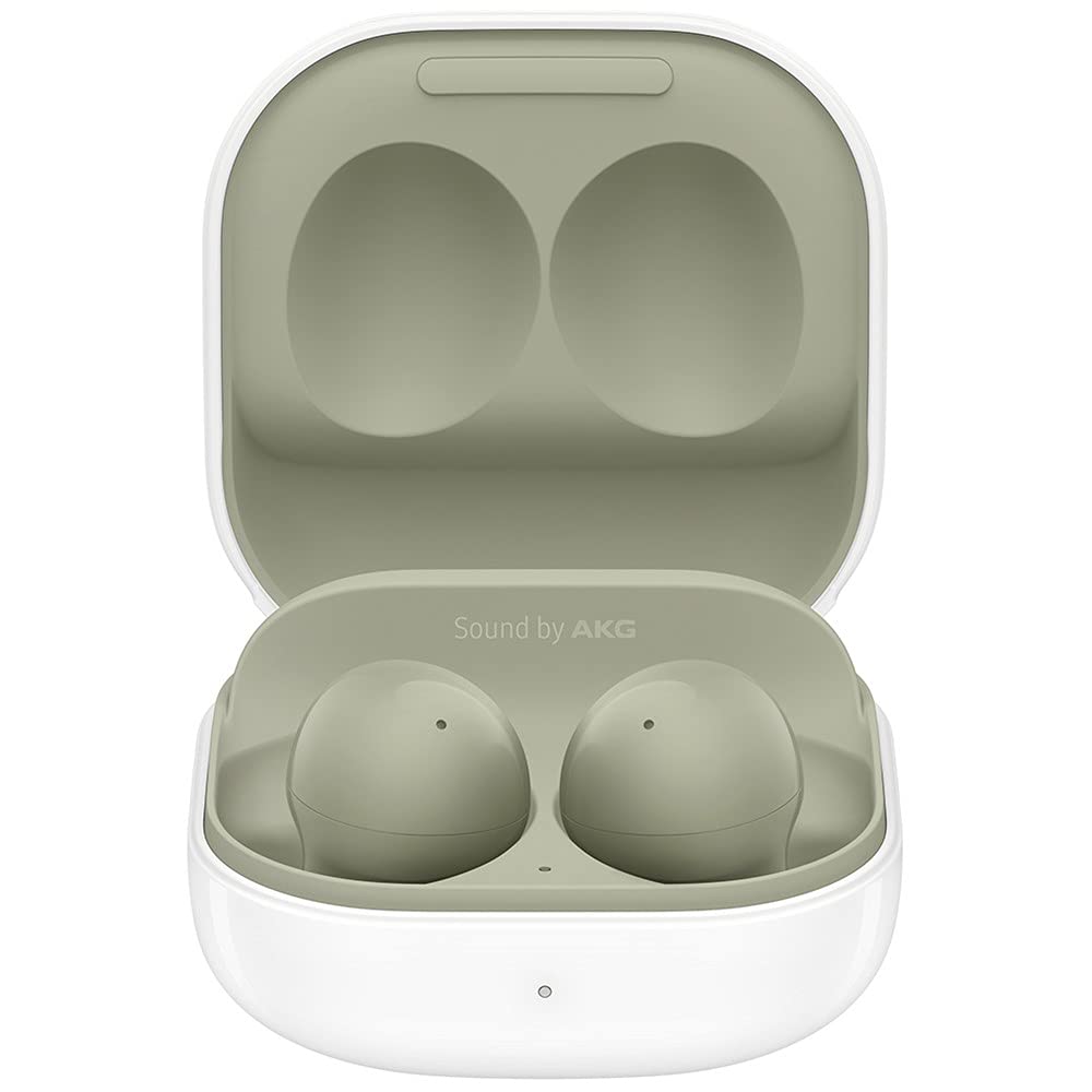 SAMSUNG Galaxy Buds2 True Wireless Earbuds Noise Cancelling Ambient Sound Bluetooth Lightweight Comfort Fit Touch Control, International Version (Olive) (Renewed)