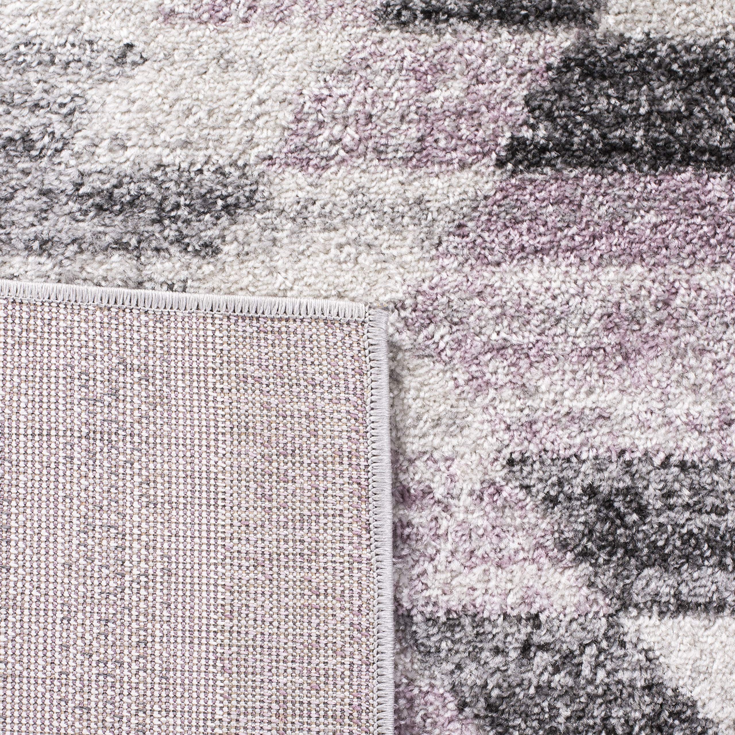 SAFAVIEH Adirondack Collection Area Rug - 6' x 9', Plum & Ivory, Rustic Boho Design, Non-Shedding & Easy Care, Ideal for High Traffic Areas in Living Room, Bedroom (ADR218U)