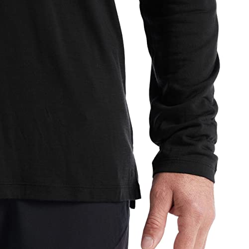 Icebreaker Merino Men's Sphere II Long Sleeve Tee, Black, Medium
