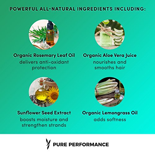PURA D'OR Smoothing Therapy Shampoo (16oz) Anti-Frizz Straightening Shampoo for Dull, Dry, Brittle Hair (Packaging may vay)