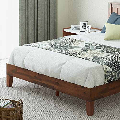 ZINUS Vivek Deluxe Wood Platform Bed Frame with Headboard / Wood Slat Support / No Box Spring Needed / Easy Assembly, King