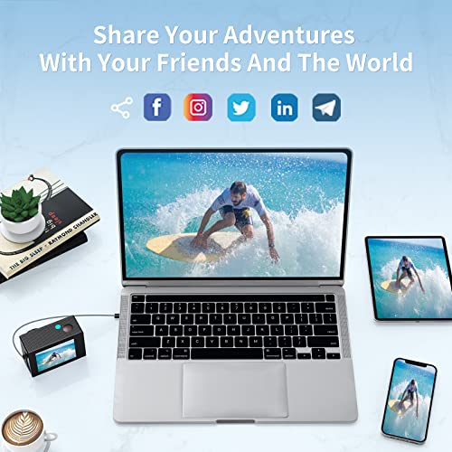 TIMNUT 4K/30fps Action Camera Waterproof - 131ft/40m Ultra HD Underwater Camera EIS, WiFi Camera 170°Wide Angle Full Sports Camera,20MP Helmet Bike Camera with 2.4G Remote Control 2 Batteries
