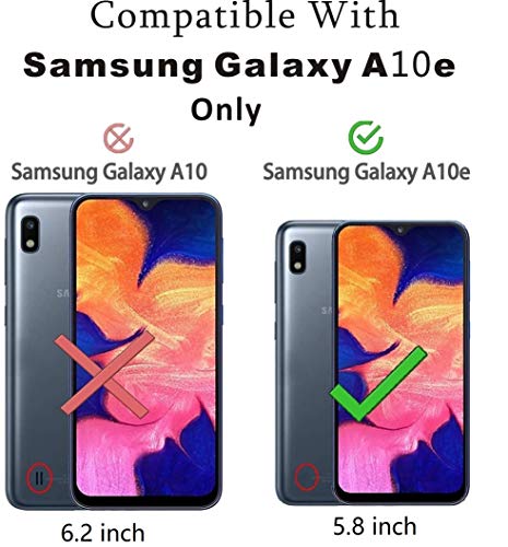 Yiakeng Samsung Galaxy A10E Case, Shockproof Slim Protective with Kickstand Hard Phone Cover for Samsung Galaxy A10E (Blue)