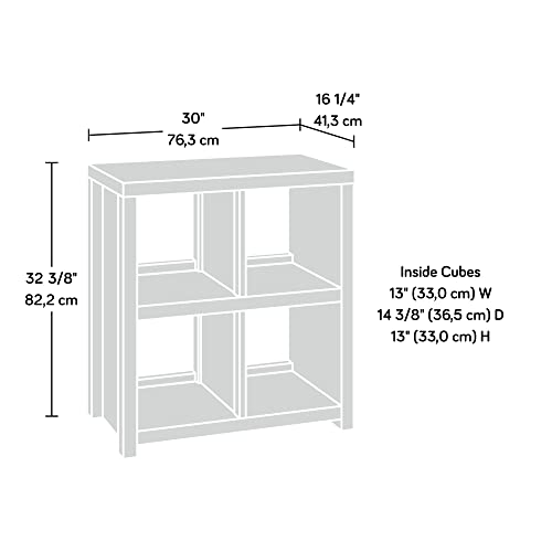 Sauder HomePlus 4-Cube Bookcase, Lintel Oak finish