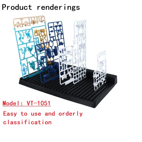 volunt Plastic Parts Shelf,Model Shelf,Placing Rack,Plastic Tool Drawer Storage Container Storage Box, Suitable for Gundam DIY Model Making Accessories of Model Action Figures⦠(VT-1052)