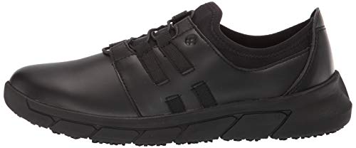 Shoes for Crews LILA Karina, Women's Lightweight Work Shoes, Slip Resistant, Water Resistant, Black, Size 9.5