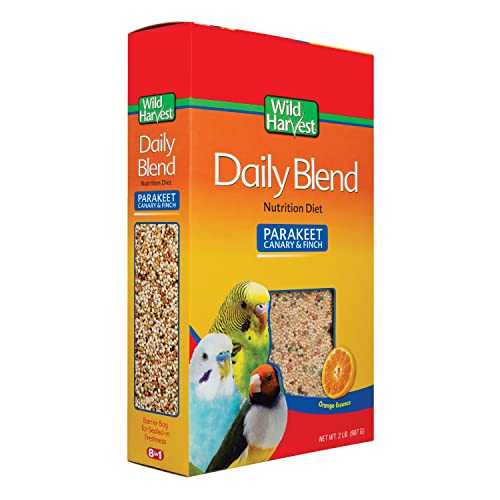 Wild Harvest Daily Blend for Parakeet, Canary, Finch & Small Birds 2lb