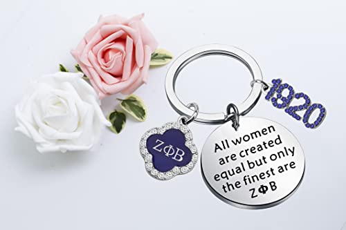 SEIRAA Gift Sorority Finer Women Gift for Her All Women are Created Equal But Only the Finest are Keychain (Keychain)